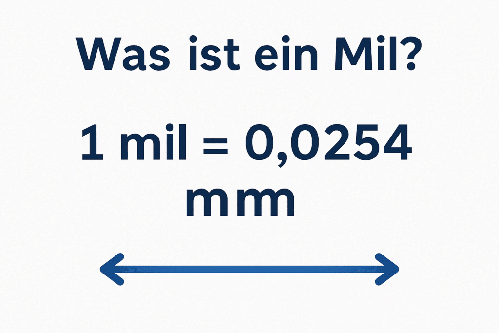 Was ist Mil? Kalkulator, Formel und Tabelle